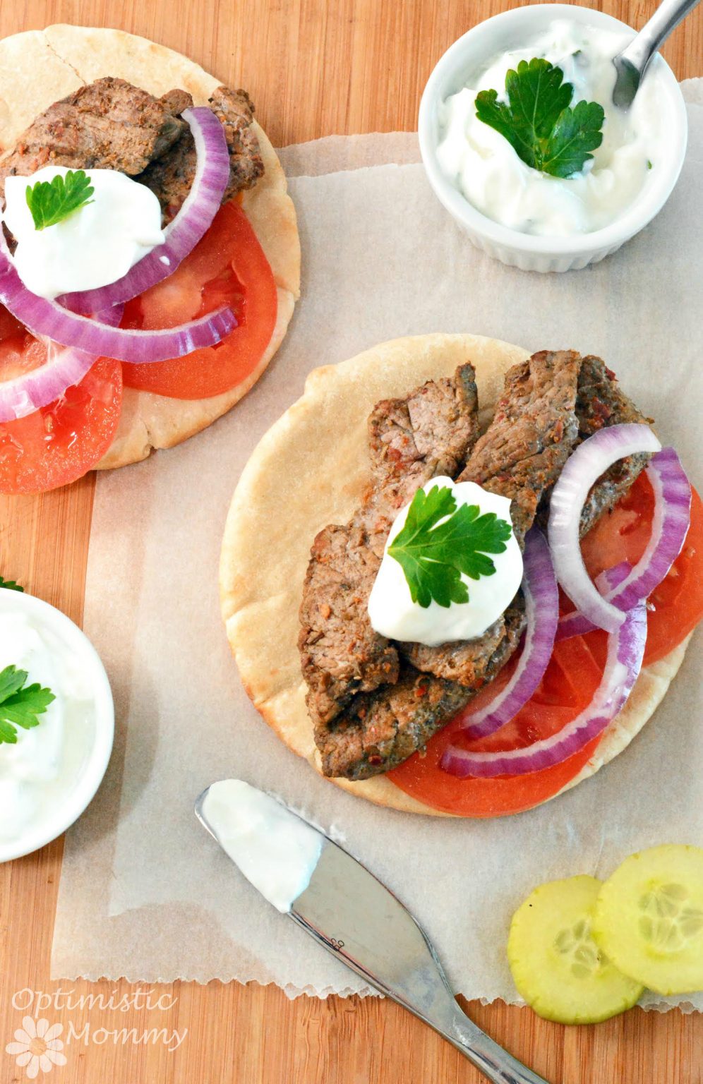 Steak Gyros Recipe - Optimistic Mommy